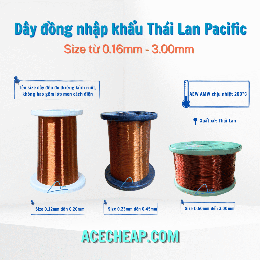 Dây đồng nhập khẩu Thái Lan Pacific | Ace Cheap